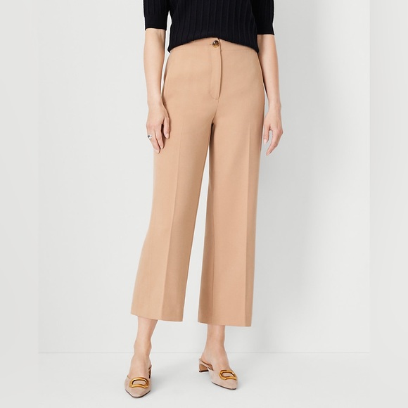 Ann Taylor | Pants & Jumpsuits | Ann Taylor Kate Wide Leg Crop Pant ...